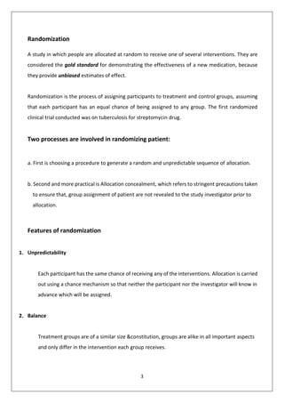 Methods of randomization final | PDF