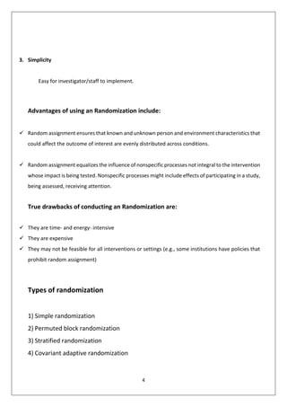 Methods of randomization final | PDF