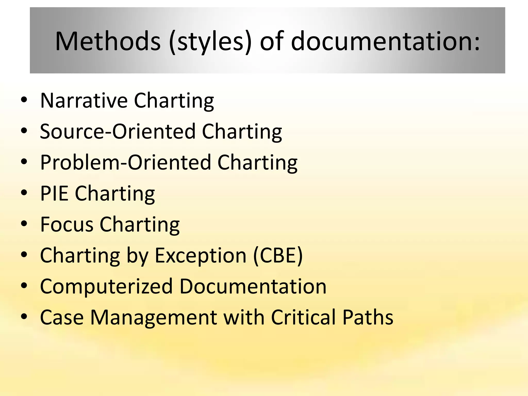 Methods of recording | PPTX