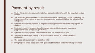 methods of remuneration human resource management | PDF | Business ...