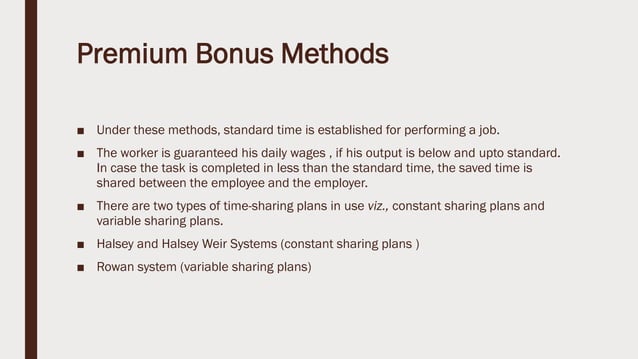 methods of remuneration human resource management | PDF | Business ...