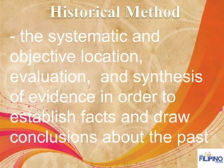 Methods of research | PPTX