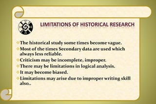 Methods of research -Historical research | PPTX