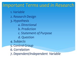 Methods of research lesson1 | PPTX