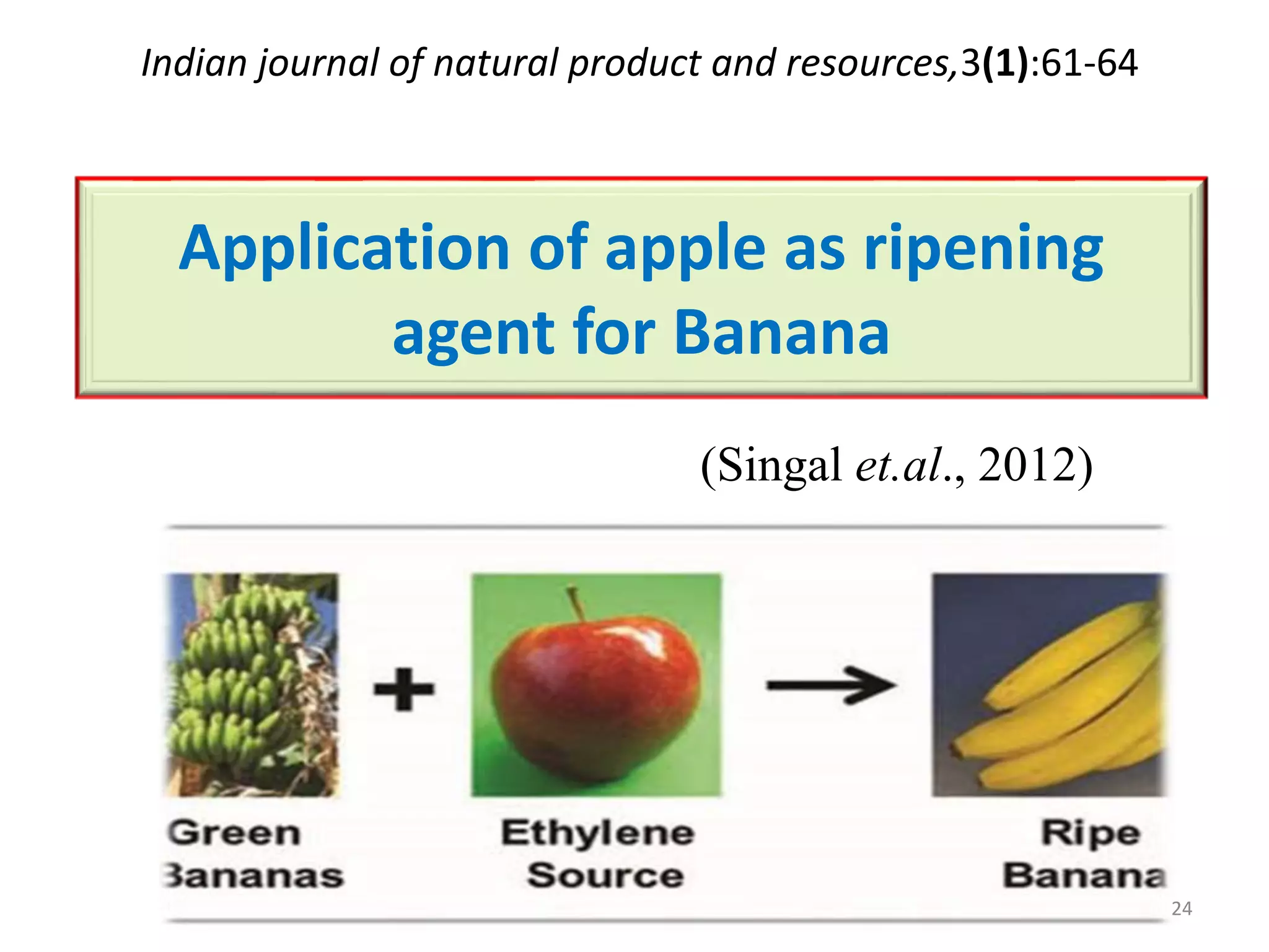 Role of ethylene in fruit ripening | PPTX