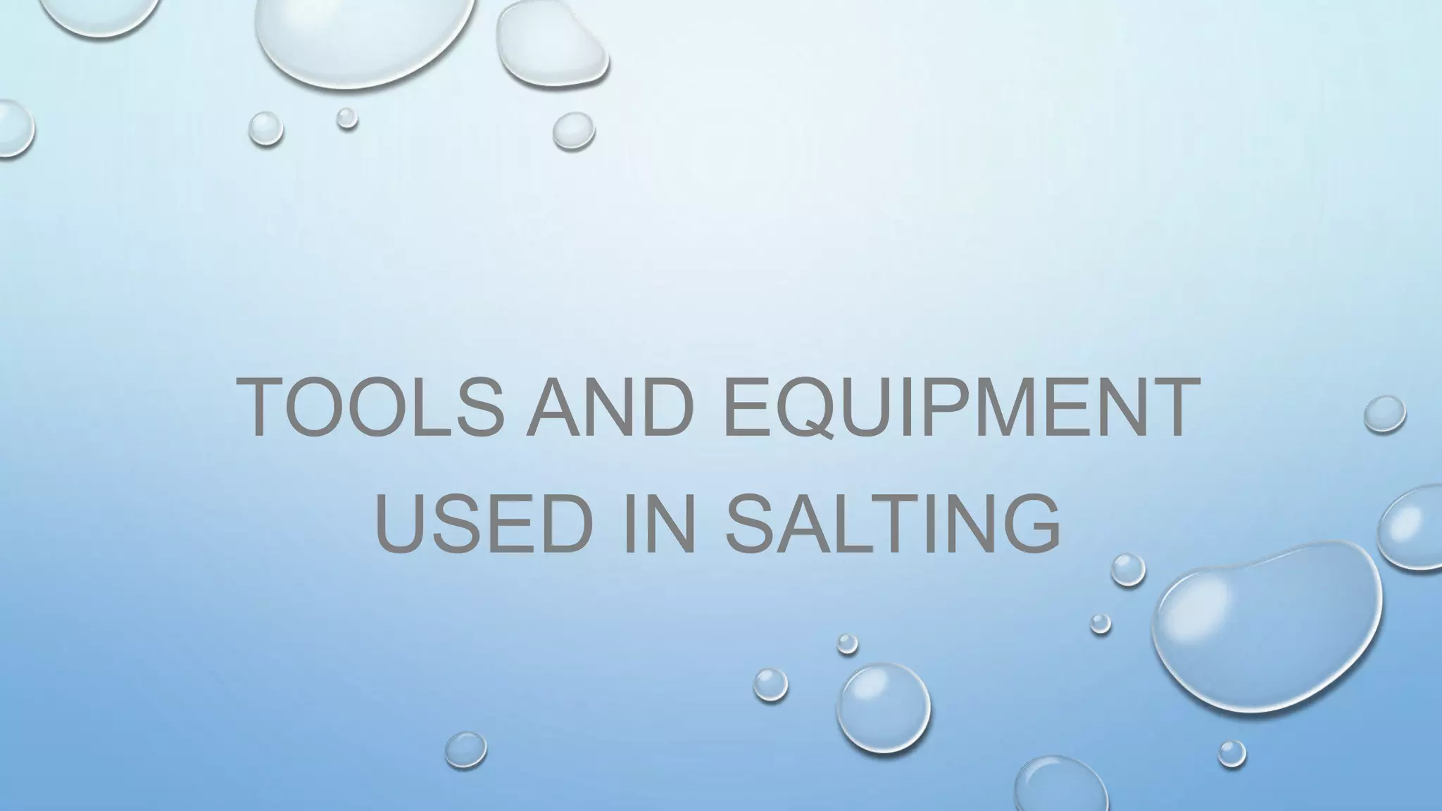 Methods of salting | PPTX