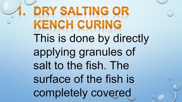 Methods of salting | PPTX | Food & Drink