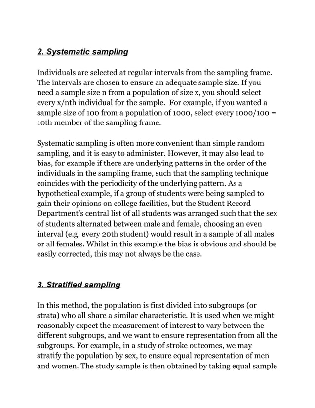 Methods of sampling for Research Paper | Dehradun, Uttrakhand | PDF