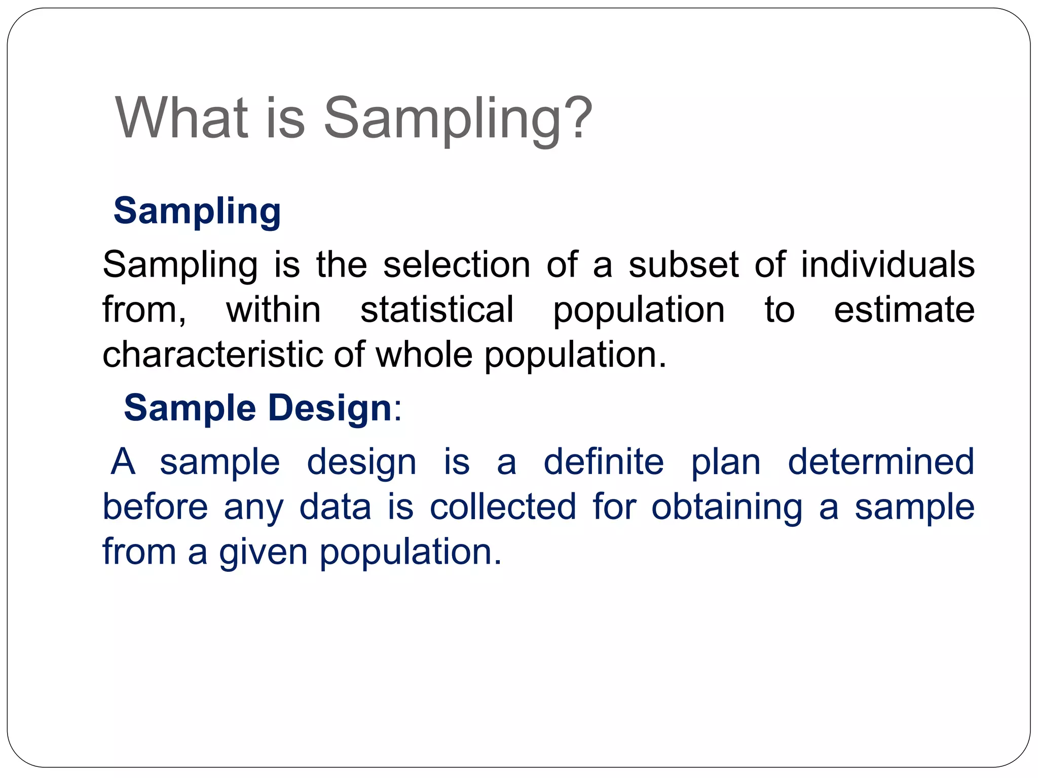Methods of sampling | PPTX