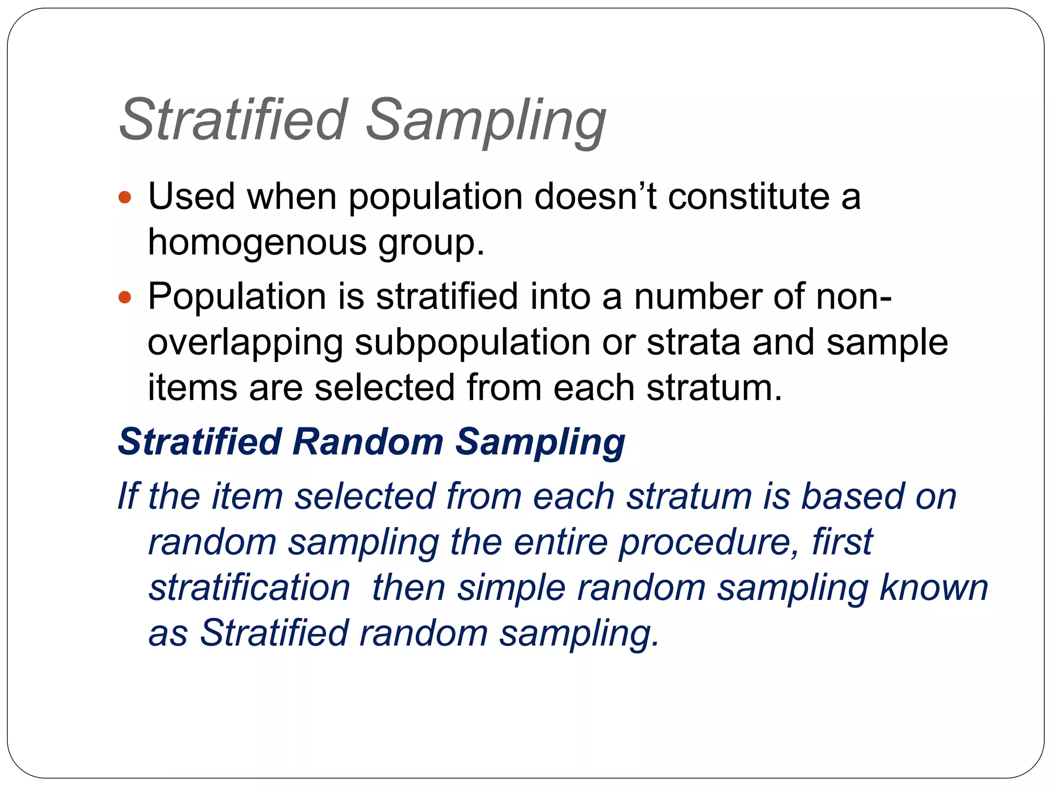 Methods of sampling | PPTX