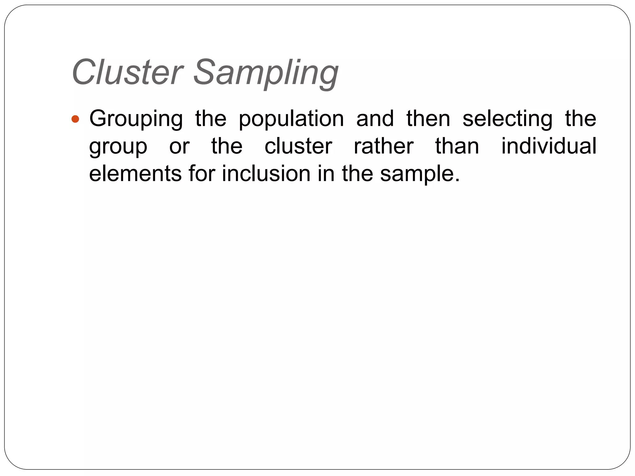 Methods of sampling | PPTX
