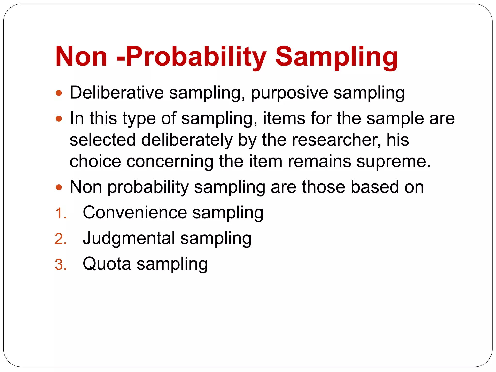 Methods of sampling | PPTX