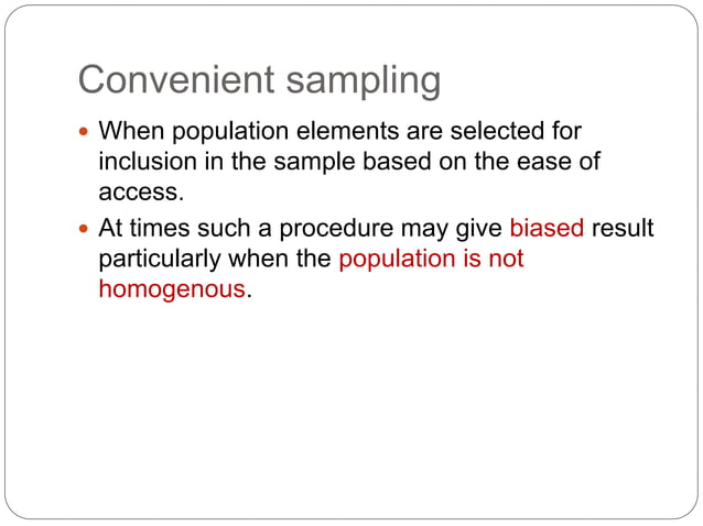 Methods of sampling | PPTX | Science
