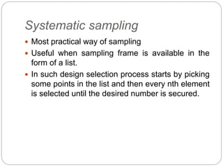Methods of sampling | PPTX