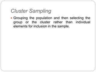 Methods of sampling | PPTX