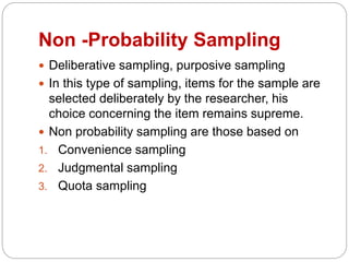 Methods of sampling | PPTX