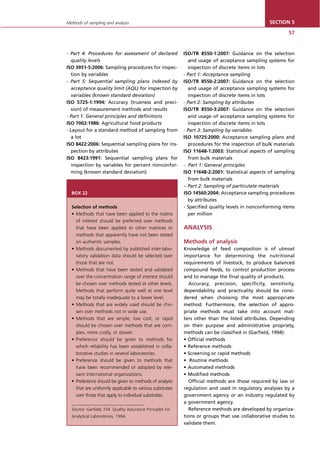 Methods of sampling and analysis | PDF