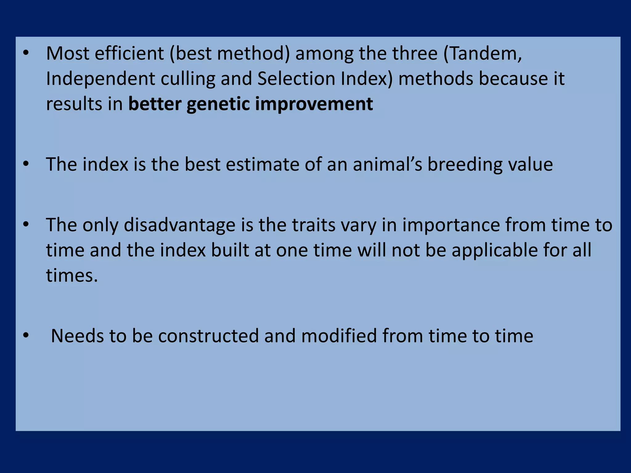 Methods of selection | PPTX