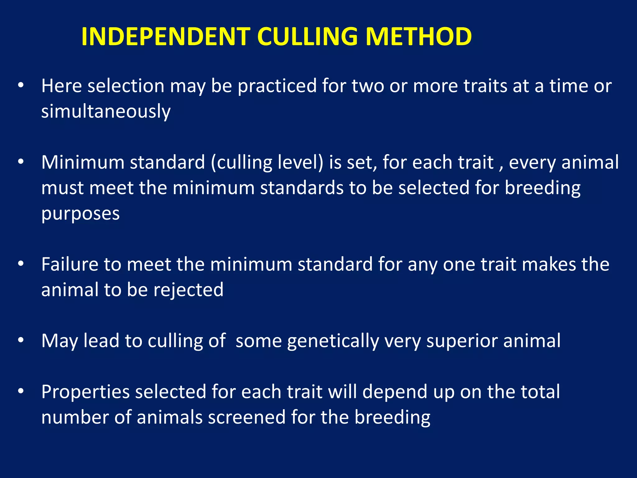 Methods of selection | PPTX