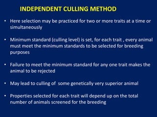 Methods of selection | PPTX