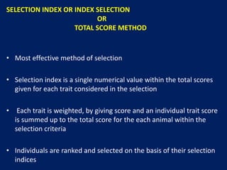 Methods of selection | PPTX