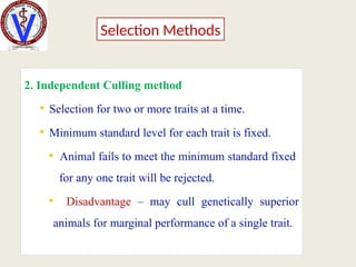 methods of selection genetics population.pptx