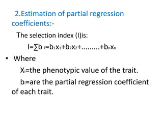 Methods of selection in animal genetics and breeding | PPTX