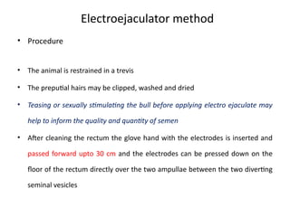 Methods_of_semen_collection, preparation techniques | PPTX