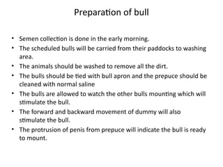 Methods_of_semen_collection, preparation techniques | PPTX