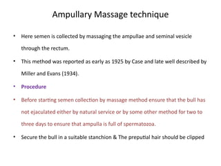 Methods_of_semen_collection, preparation techniques | PPTX