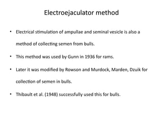 Methods_of_semen_collection, preparation techniques | PPTX