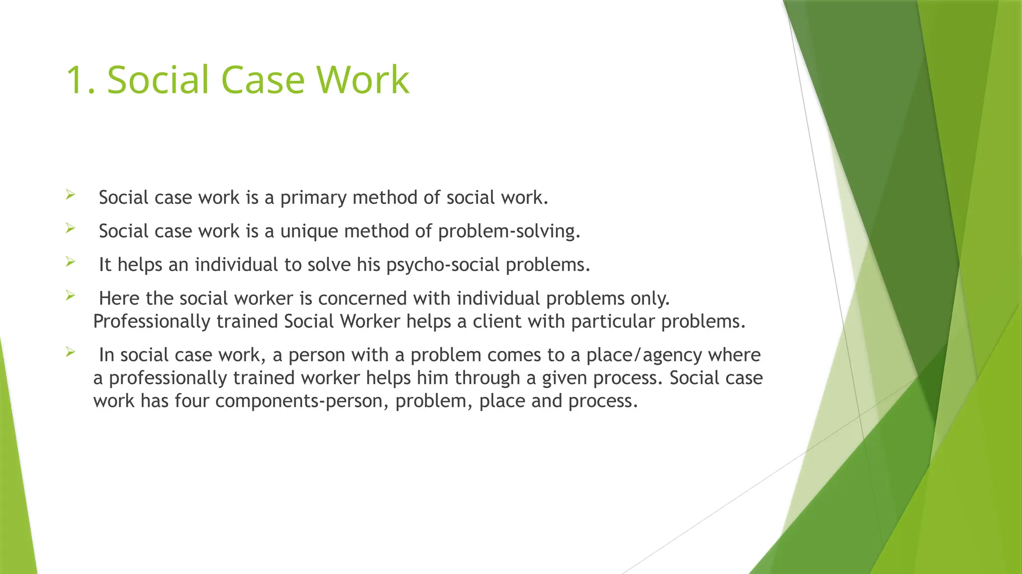 METHODS OF SOCIAL WORK. it contains the meaning | PPTX