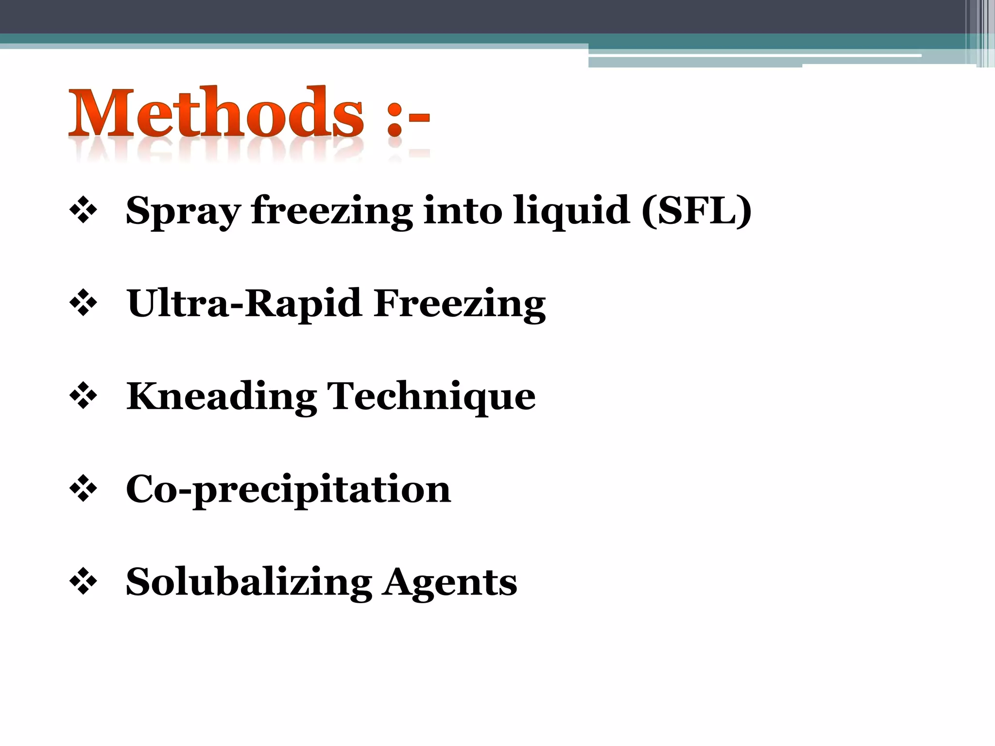 Methods of Solubility Enhancement | PPTX