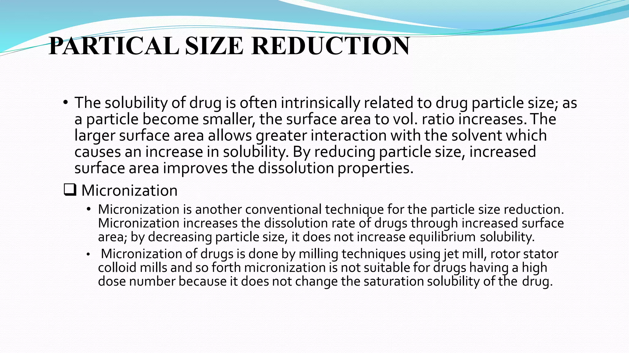 Methods of solubility enhancements | PPTX