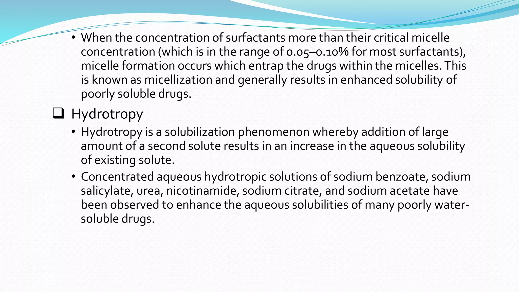 Methods of solubility enhancements | PPTX