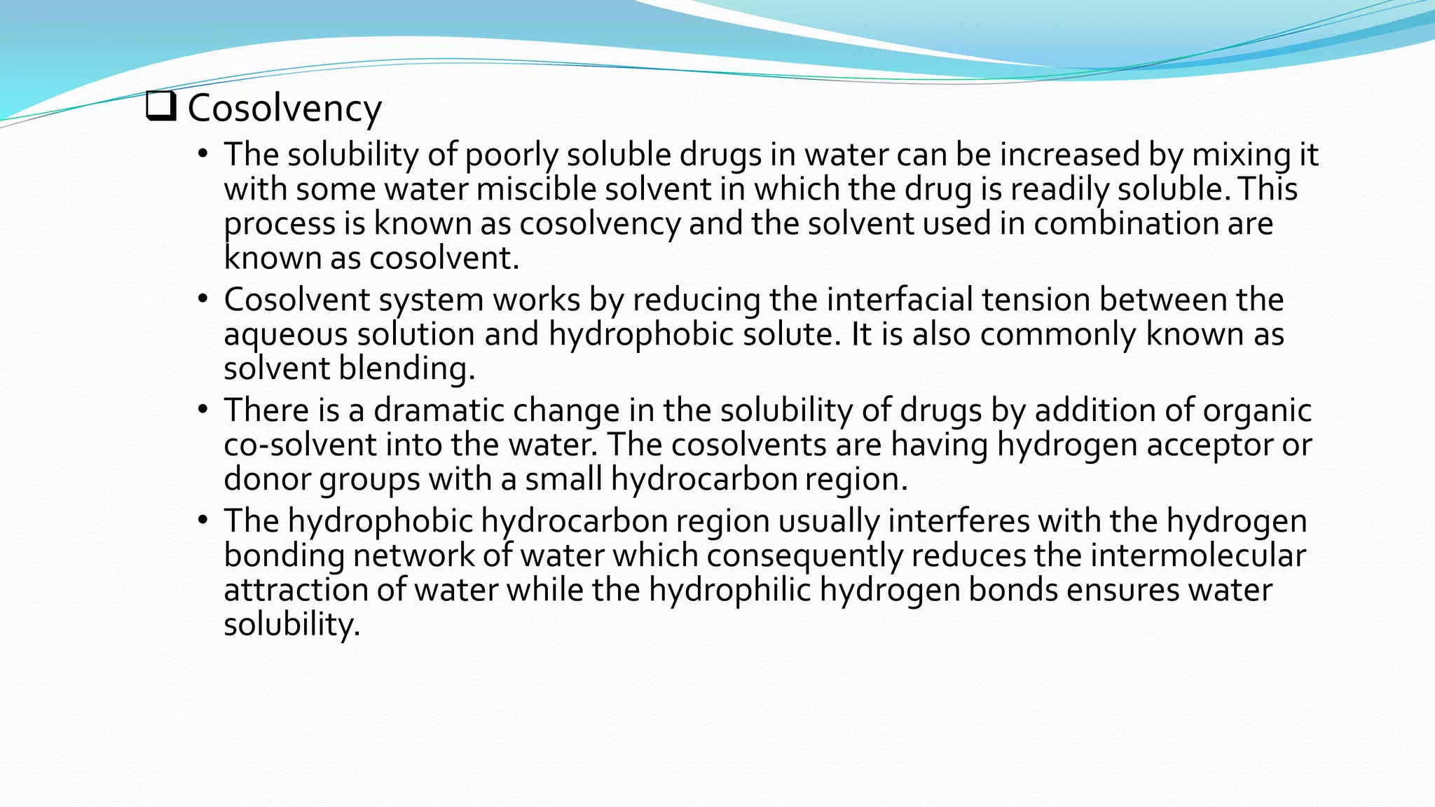 Methods of solubility enhancements | PPTX