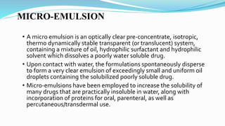 Methods of solubility enhancements | PPTX