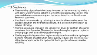 Methods of solubility enhancements | PPTX