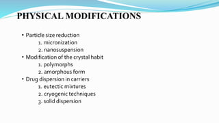 Methods of solubility enhancements | PPTX