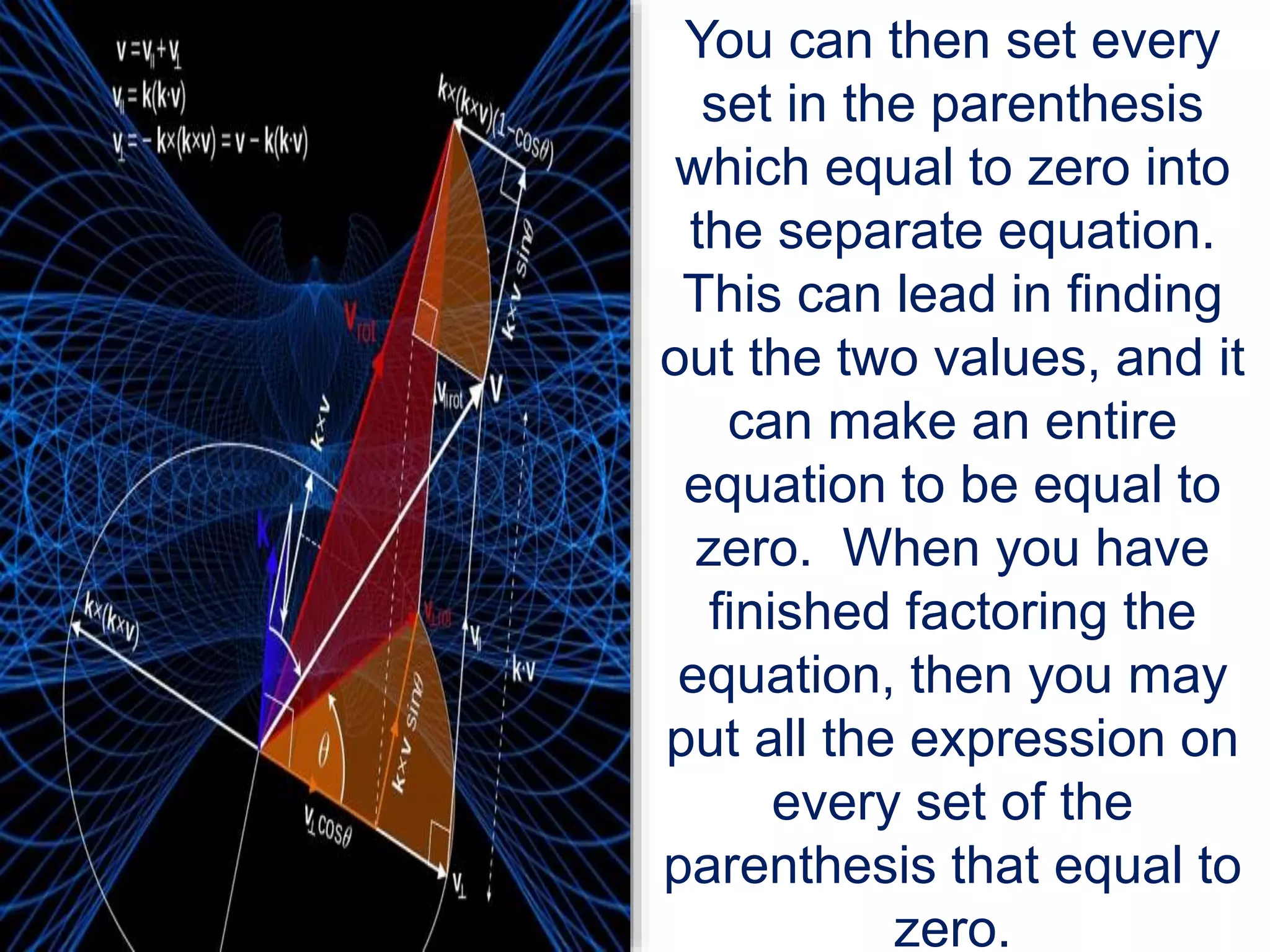 Methods of Solving Quadratic Equations | PPSX