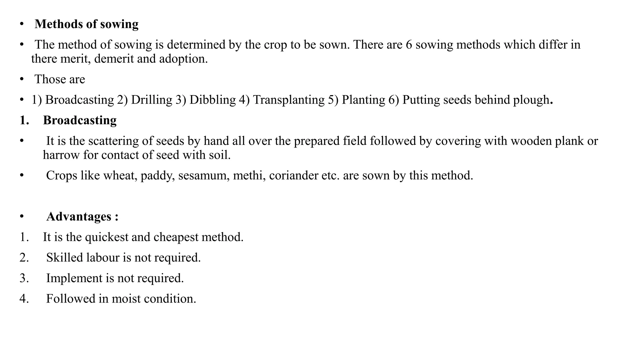 Methods of sowing.pptx Methods of sowing.pptx | Free Download