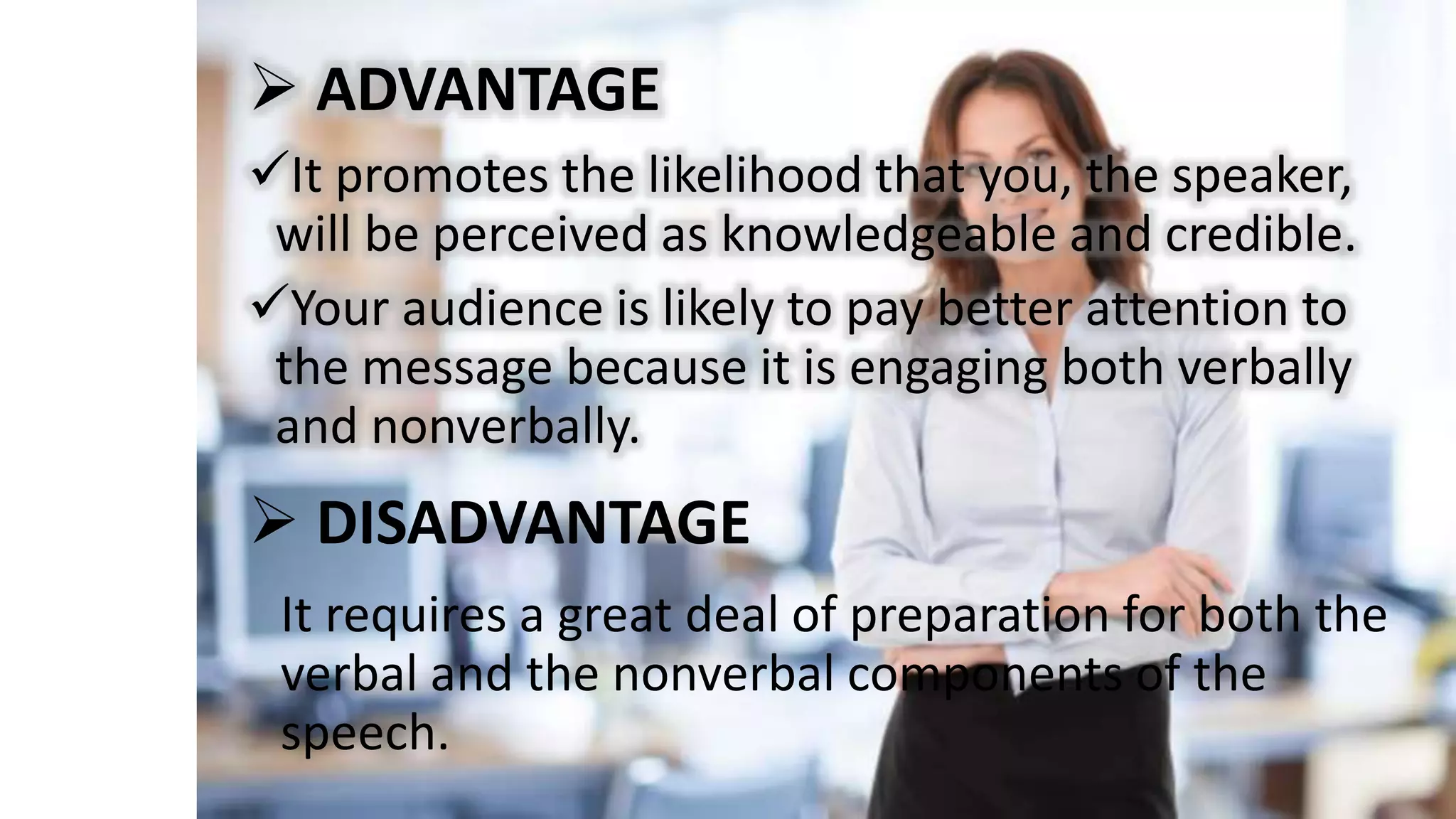 Methods of speech delivery | PPTX