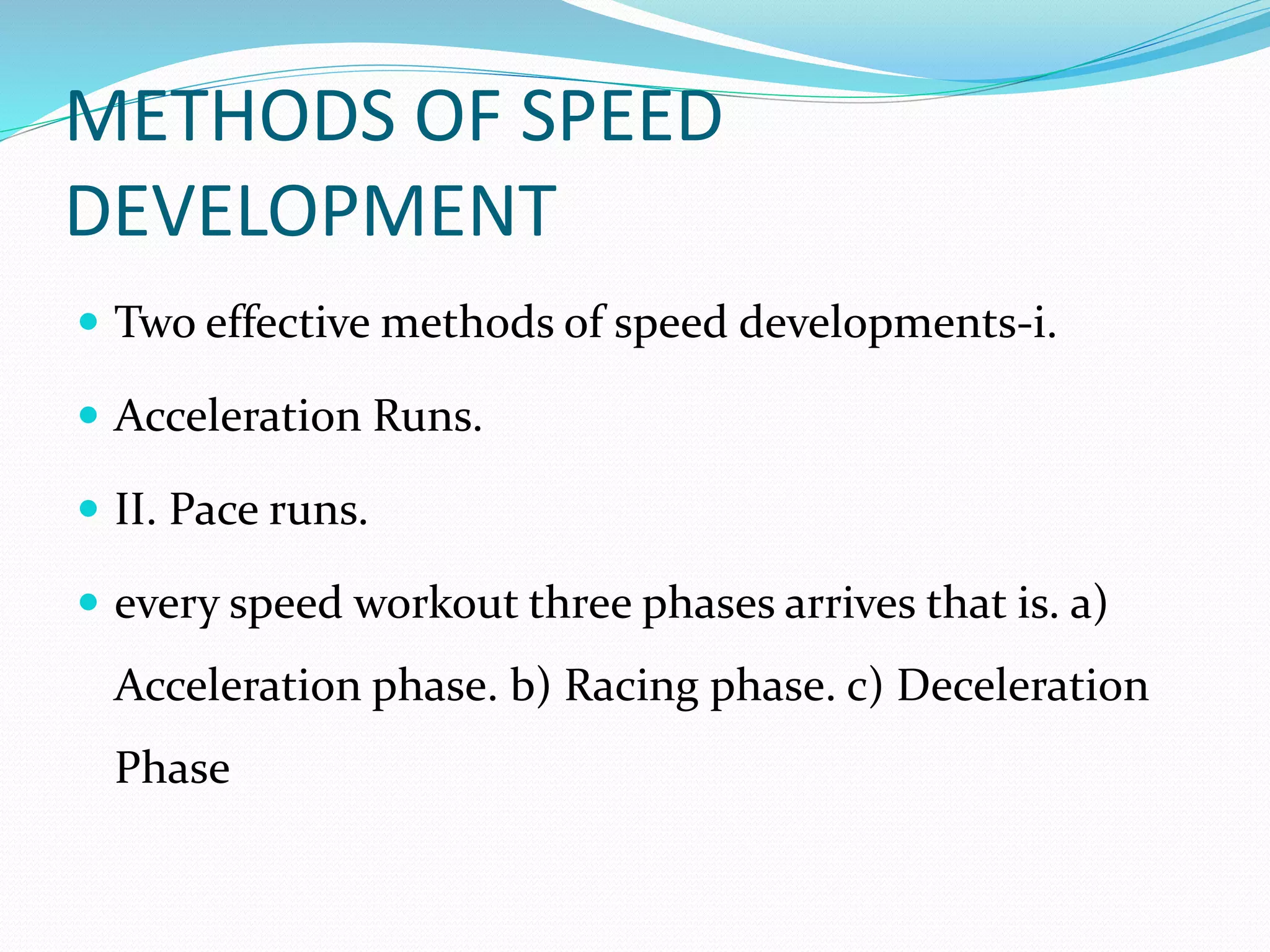 Methods of speed training | PPTX