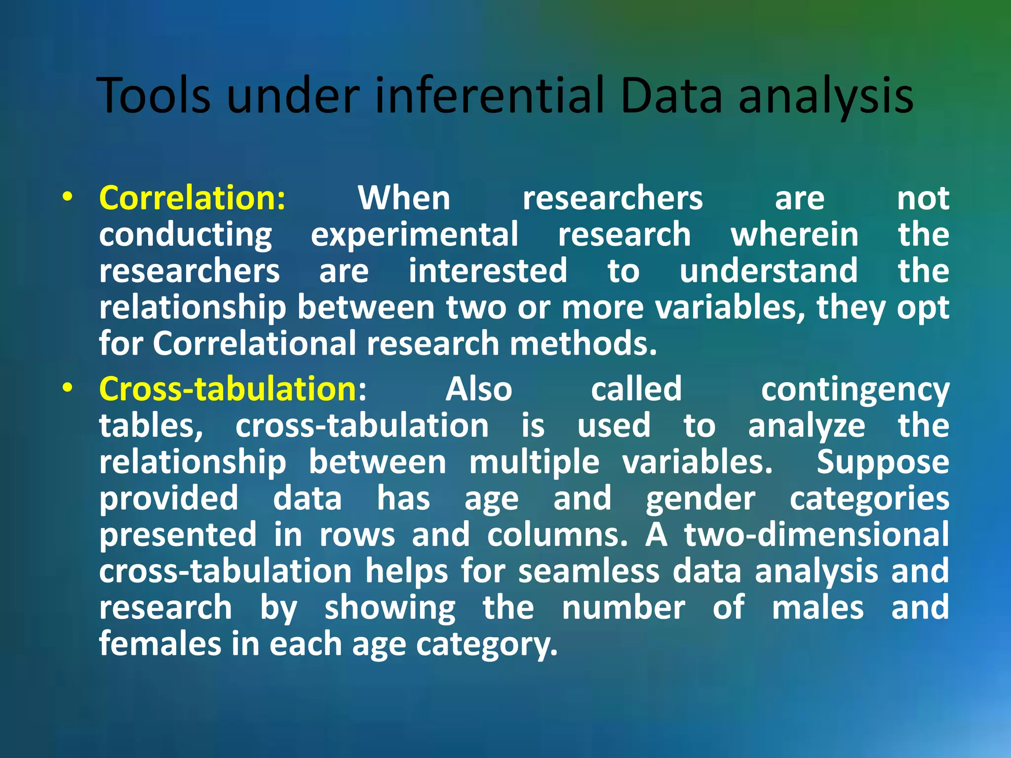 Methods Of Statistical Analysis And Interpretation Of Datapptx