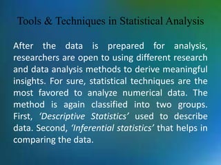 Methods of Statistical Analysis & Interpretation of Data..pptx