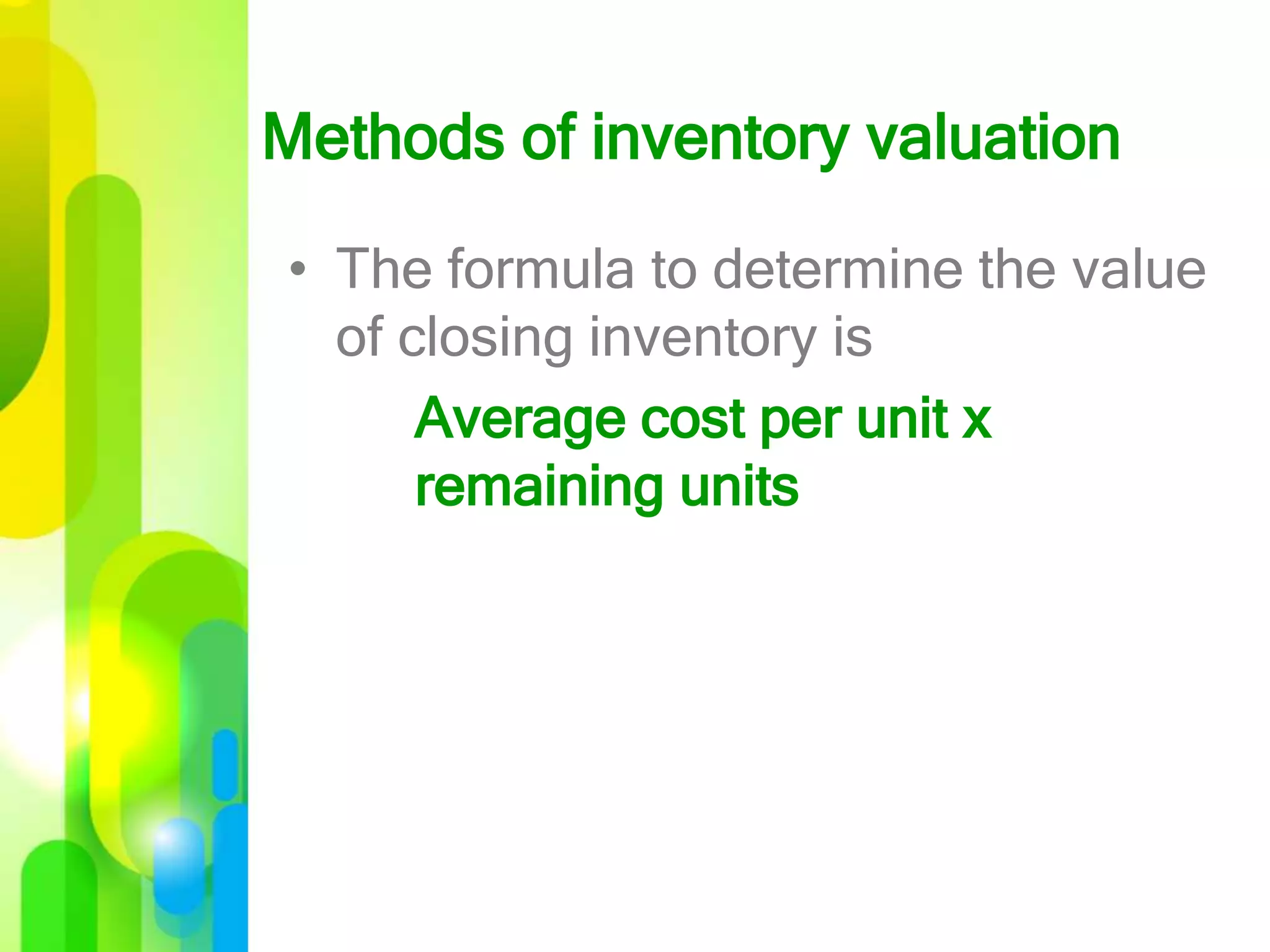 Methods of stock valuation | PPTX