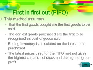 Methods of stock valuation | PPTX