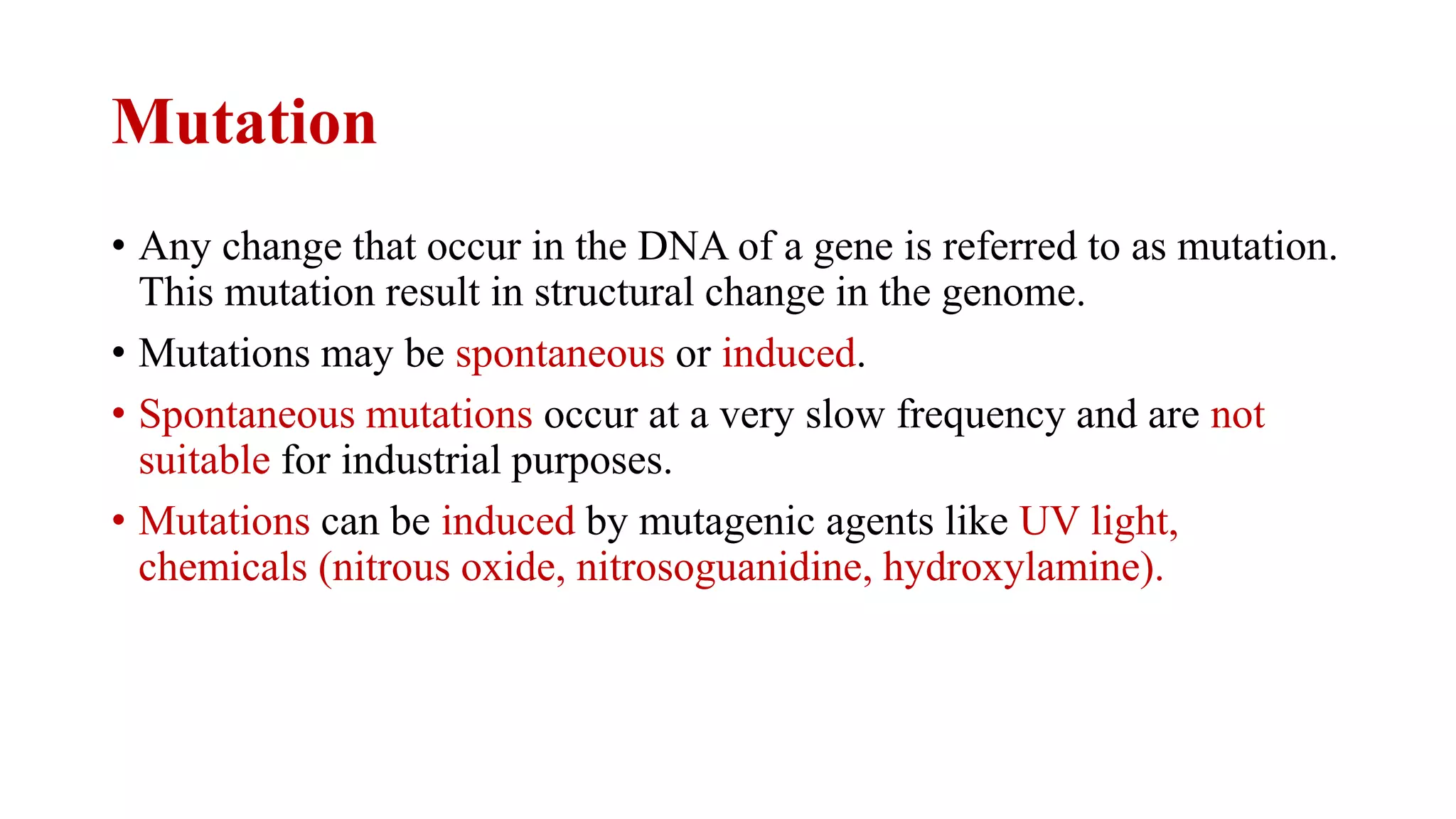 Methods of strain improvement | PDF