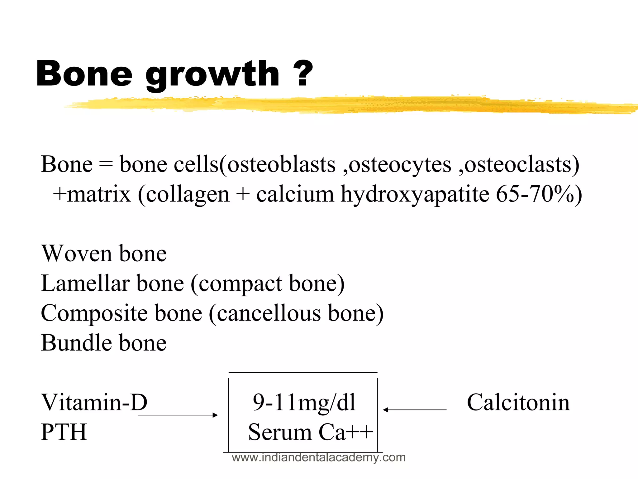 Methods of study bone growth /certified fixed orthodontic courses by ...