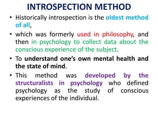 Methods of studying learners behaviour | PPTX